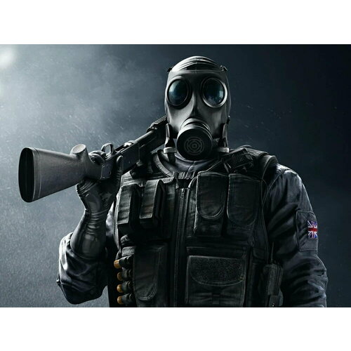 Плакат, постер на бумаге Tom Clancy s Rainbow Six Siege -Smoke/игровые/игра/компьютерные герои персонажи. Размер 21 х 30 см