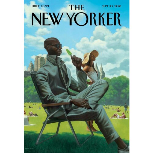 Плакат, постер на холсте The New Yorker (Sept. 10, 2018). Размер 21 х 30 см