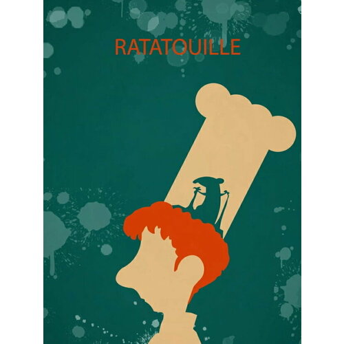 Плакат, постер на холсте Ratatouille/Рататуй/комиксы/мультфильмы. Размер 42 х 60 см
