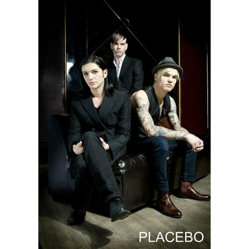 Плакат, постер на холсте Placebo/Пласебо. Размер 21 х 30 см