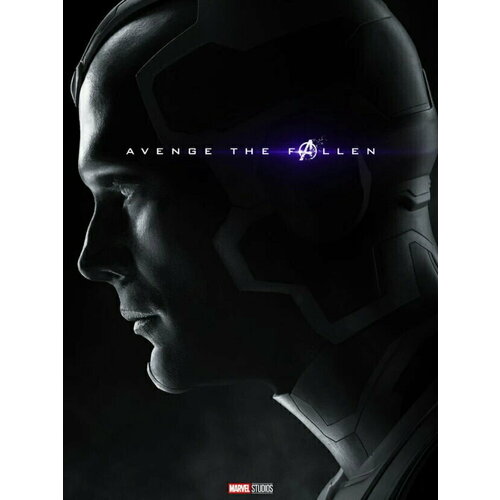 Плакат, постер на холсте Avengers: Endgame Collection /Мстители: Финал/Вижен/искусство/арт/абстракция/творчество. Размер 60 на 84 см