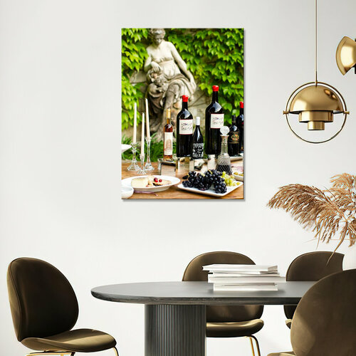 Картина/Картина на холсте для интерьера/Картина на стену/Картина для кухни/ - Красное вино 30х40