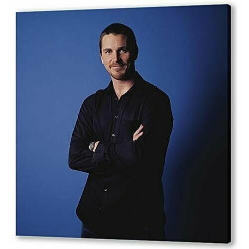 Плакат, постер на холсте Christian Bale-Кристиан Бэйл. Размер 60 х 84 см