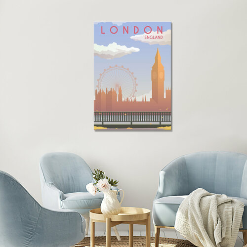 Интерьерная картина на холсте - Лондон Англия арт 20х30