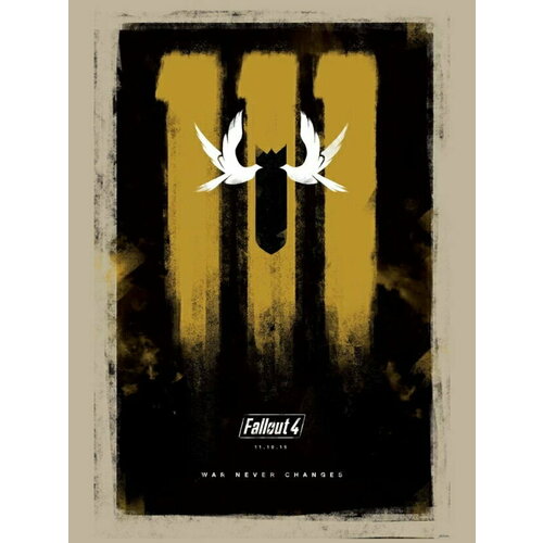 Плакат, постер на бумаге Fallout/Фаллаут/игровые/игра/компьютерные герои персонажи. Размер 30 х 42 см