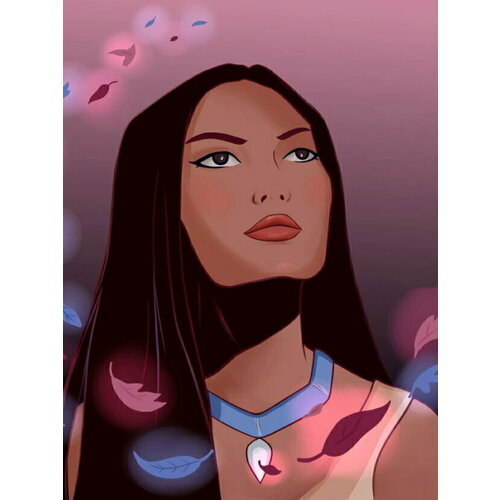 Плакат, постер на холсте Pocahontas/Покахонтас/комиксы/мультфильмы. Размер 42 х 60 см