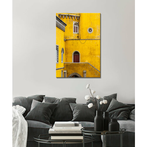 Картина/Картина на холсте для интерьера/Картина на стену/Картина для кухни/ -Португалия архитектура 276 30х40