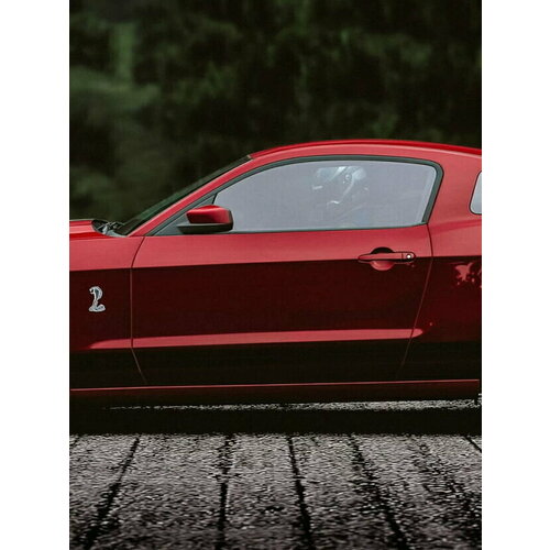 Плакат, постер на холсте Ford Mustang (Модульные постеры)-2/Форд Мустанг/искусство/арт/абстракция/творчество. Размер 21 х 30 см