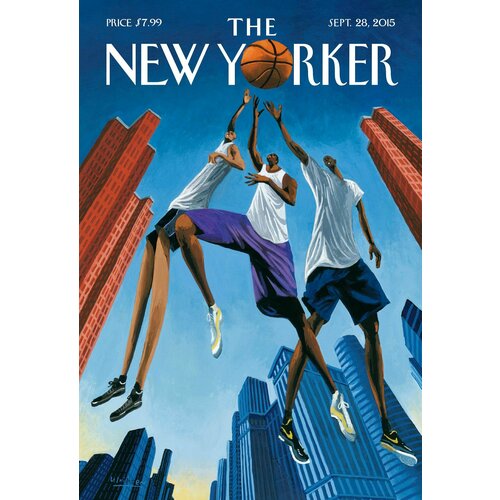 Плакат, постер на бумаге The New Yorker (Sept. 28, 2015). Размер 30 на 42 см
