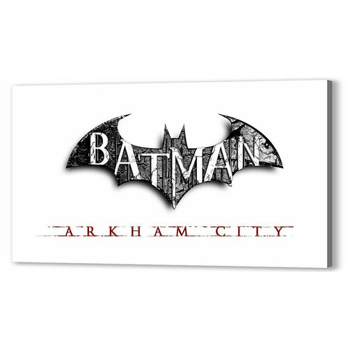 Плакат, постер на холсте Batman: Arkham City. Размер 30 х 42 см