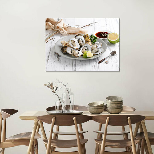 Картина/Картина на холсте для интерьера/Картина на стену/Картина для кухни/ - Морепродукты(5) 50х70