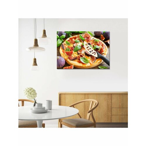 Картина на холсте с подрамником Пицца с инжиром 60х80