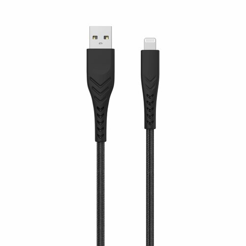 USB-кабель Lyambda, MFI, Type-A(m)/Lightning(m), 2,4A, 0,5м, чёрный, [LALm05-BK]