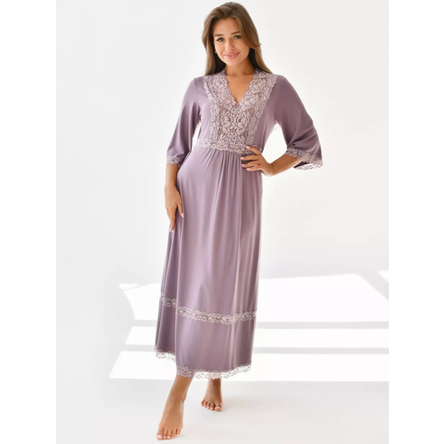 Сорочка  Текстильный Край, размер 42, фиолетовый