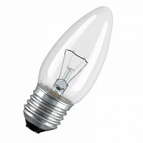 STANDART B35 CL 40W 230V E27 (свеча прозрачная d35x97) - лампа PHILIPS, цена за 1 шт.