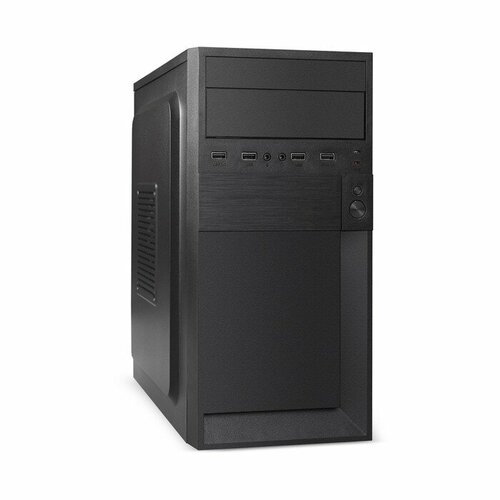 Exegate Корпус Exegate EX291143RUS Minitower ExeGate BAA-105-01-AA500 (mATX, БП AA500 с вент. 8см, 4*USB, аудио, черный)