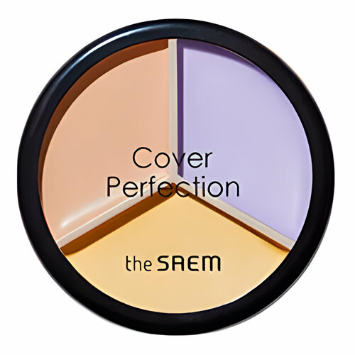 Консилер The Saem Cover Perfection Triple Pot Concealer 04 Tone Up Beige