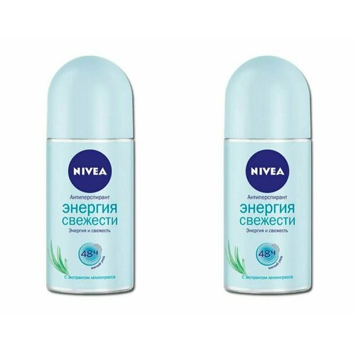 Дезодорант шар, Nivea, энергия свежести, 50 мл, 2 шт