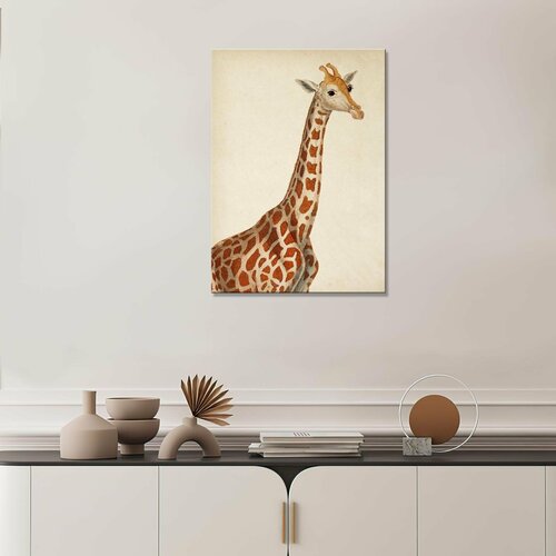 Картина/Картина на холсте/Картина на холсте для интерьера/ Картина на стену/ Картина в подарок для дома/ - Яркий жираф 20х30