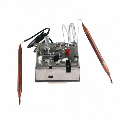 Термостат регулируемый STB-TR, 25A, 40-75℃/термозащита на 93℃, 550/580мм, два капилляра, трехфазный, h20мм, 220V/400V, 168995