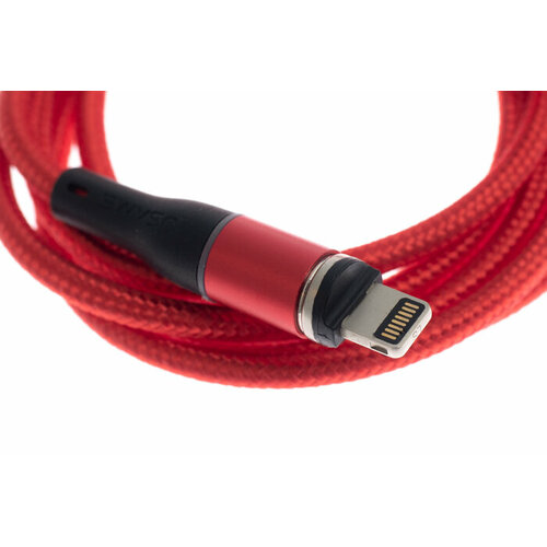 Кабель USB Lightning 8Pin USAMS US-SJ352 U32 Aluminum Alloy Magnetic 1м красный