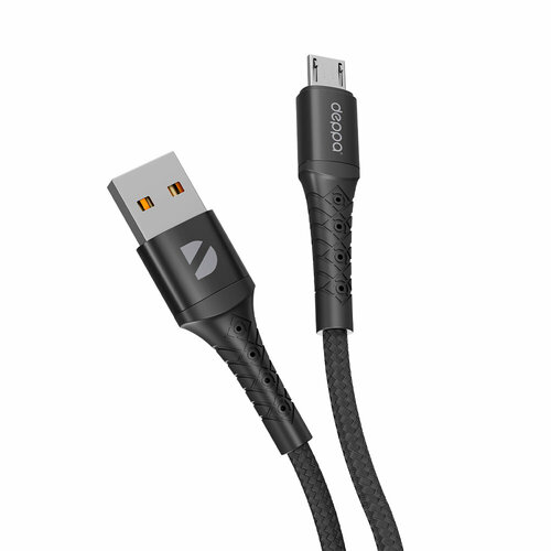 Дата-кабель Armor USB – micro-USB, 1 м, черный, Deppa, Deppa 72515