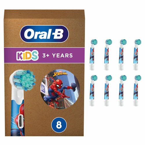 Насадка для электрической зубной щетки Oral-b Kids Spiderman, 8шт (EB10S8)