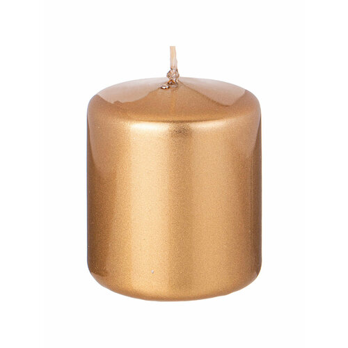 Свеча Adpal, столбик золото, 7 см