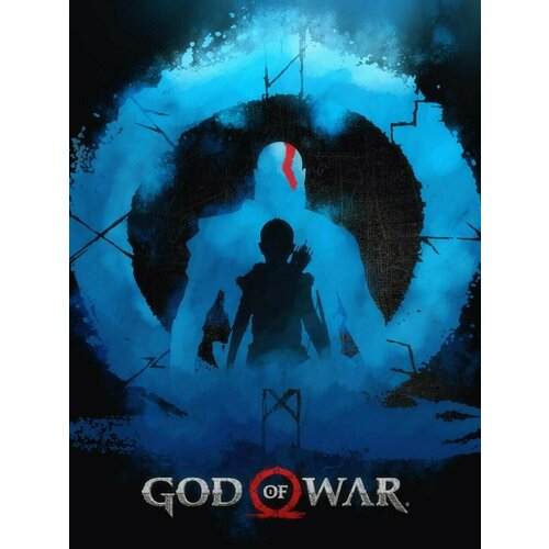 Плакат, постер на бумаге God of War. Размер 30 х 42 см