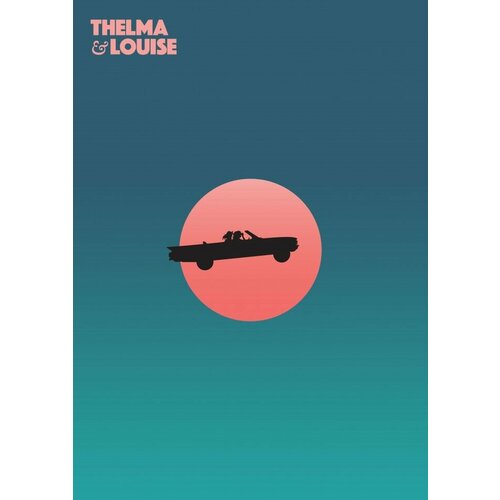 Плакат, постер на холсте Thelma Louise/Тельма и Луиза. Размер 21 х 30 см