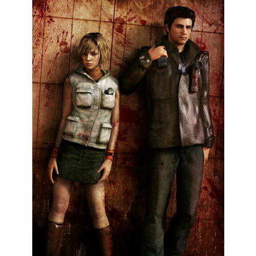 Плакат, постер на бумаге Silent Hill/игровые/игра/компьютерные герои персонажи. Размер 30 на 42 см