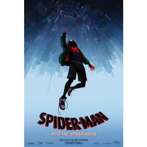 Плакат, постер на холсте Человек-паук: Через вселенные (Spider-Man: Into the Spider-Verse, 2018г). Размер 30 на 42 см