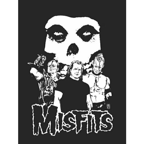 Плакат, постер на бумаге Misfits/музыкальные/поп исполнитель/артист/поп-звезда/группа. Размер 60 х 84 см