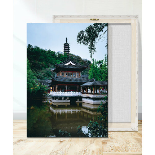 Картина/Картина на холсте для интерьера/Картина на стену/Картина для кухни/ -Китай архитектура 27 30х40