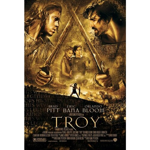Плакат, постер на холсте Троя (Troy, 2004г). Размер 60 х 84 см