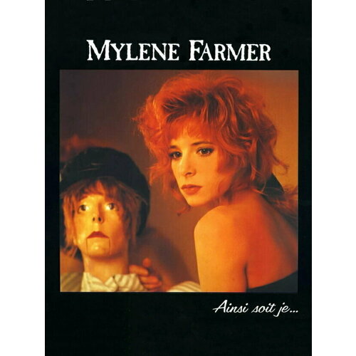 Плакат, постер на холсте Mylene Farmer-Ainsi soit je/Милен Фармер/музыкальные/поп исполнитель/артист/поп-звезда/группа. Размер 42 х 60 см