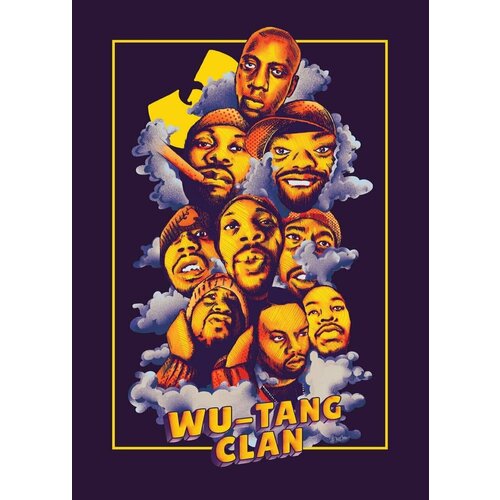 Плакат, постер на холсте Wu-Tang Clan. Размер 21 х 30 см