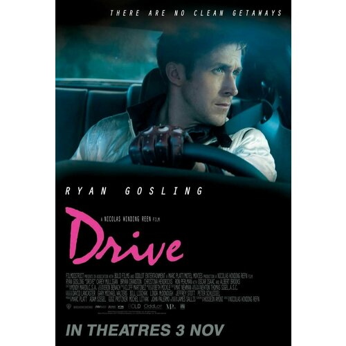 Плакат, постер на бумаге Драйв (Drive, 2011г). Размер 42 х 60 см