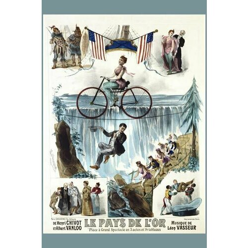 Плакат, постер на бумаге иностранный Le Pays de Lor. Размер 30 х 42 см