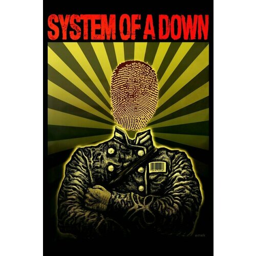 Плакат, постер на бумаге System of a Down/Систем оф э Доун. Размер 60 х 84 см