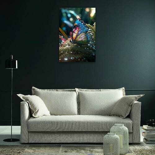 Картина на холсте 40x60 Альянс Лес "Бабочки, макро 8" на подрамнике / интерьер/ декор