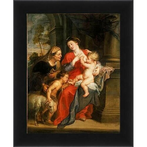 Плакат, постер на бумаге The Virgin and Child with Sts. Питер Пауль Рубенс. Размер 42 на 60 см