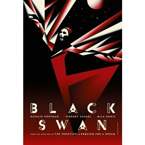 Плакат, постер на бумаге Чёрный лебедь (Black Swan), Даррен Аронофски. Размер 21 х 30 см