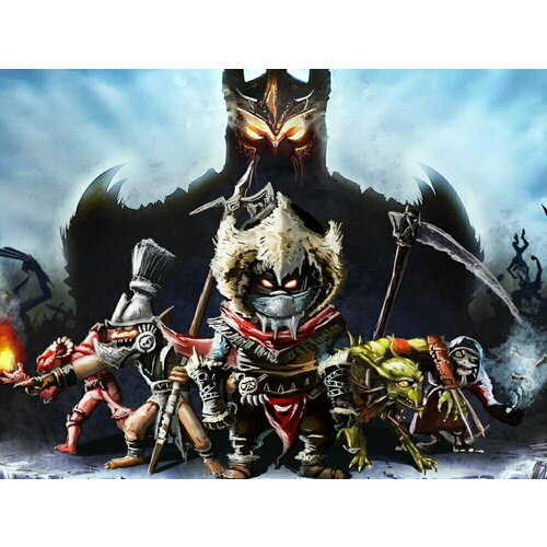 Плакат, постер на бумаге Overlord/Оверлорд/игровые/игра/компьютерные герои персонажи. Размер 21 х 30 см