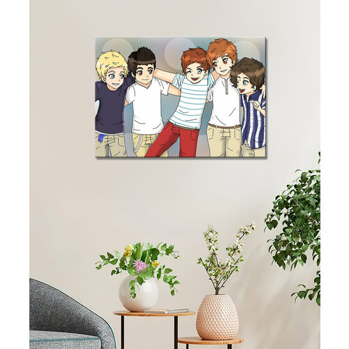 Картина/Картина на холсте для интерьера/Картина на стену/Картина для кухни/ - One Direction аниме 20х30