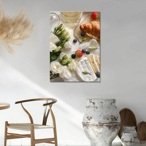Картина/Картина на холсте для интерьера/Картина на стену/Картина для кухни/ - Сырный завтрак 40х60