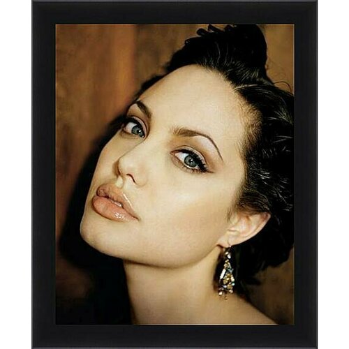 Плакат, постер на холсте Angelina Jolie-Анжелина Джоли. Размер 60 х 84 см