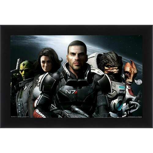 Плакат, постер на бумаге Mass Effect 2. Размер 21х30 см