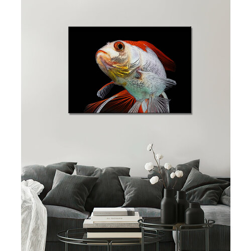 Картина - Тропические рыбы, рыба (20) 50х70