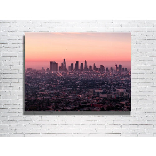Картина/Картина на холсте/Картина на холсте для интерьера/Картина на стену/Картина в подарок для дома/- Los Angeles Haze 40х60